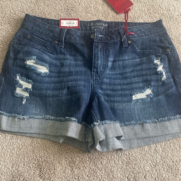 Jennifer Lopez | Shorts | Jennifer Lopez Womens Blue Denim Shorts ...
